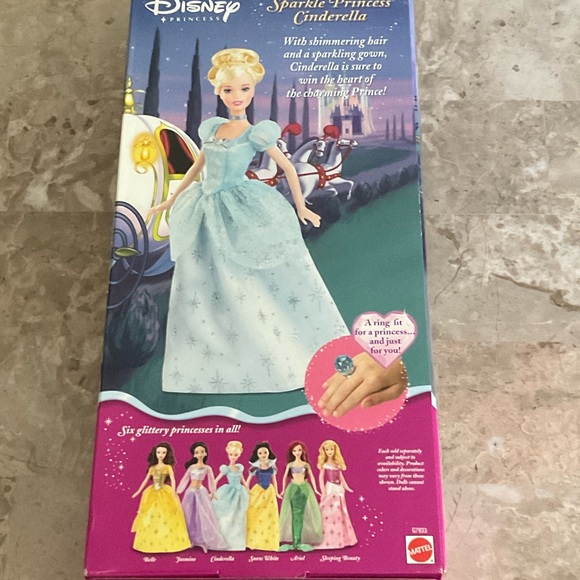 Disney | Toys | Disney Sparkle Princess Cinderella Doll Light Blue ...
